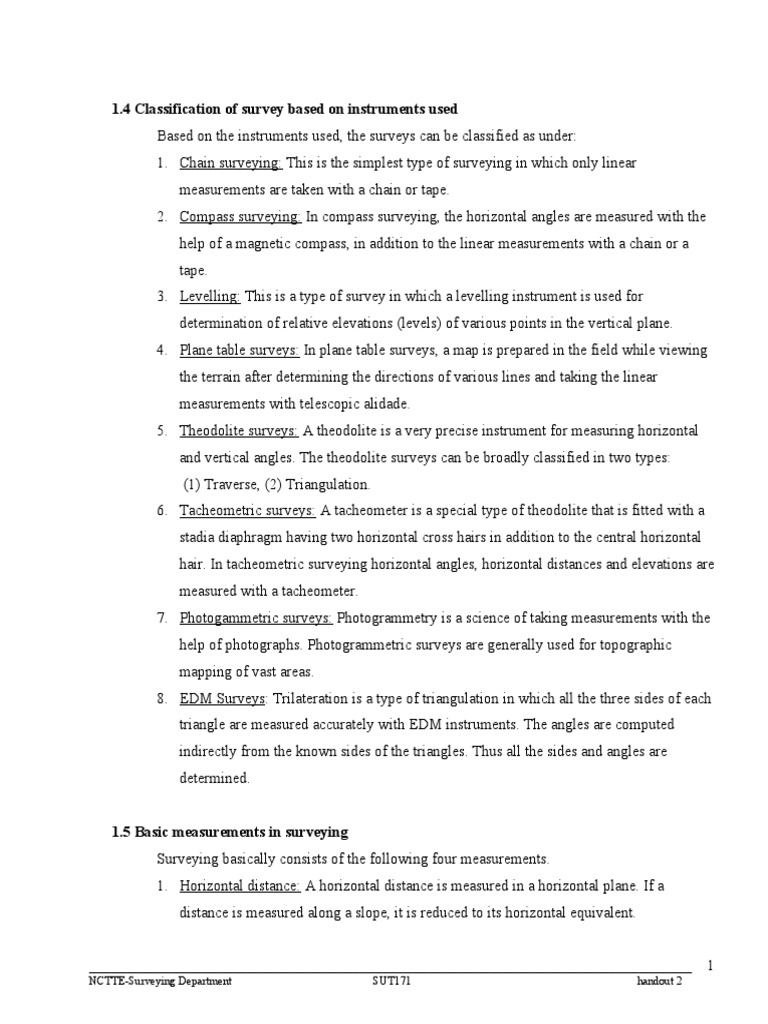 Handout 2 | PDF | Surveying | Map