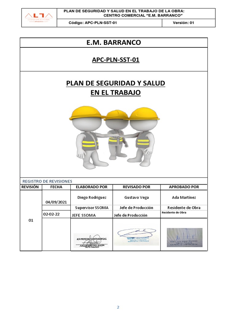Apc-Pln-Ssm-01 - Plan de SST 2021 | PDF | Seguridad y salud ocupacional | Valores