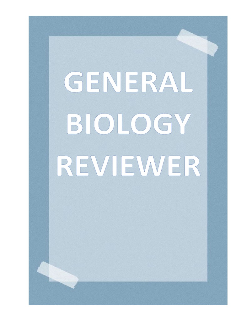 Gen Bio Reviewer | PDF | Cell (Biology) | Cell Membrane
