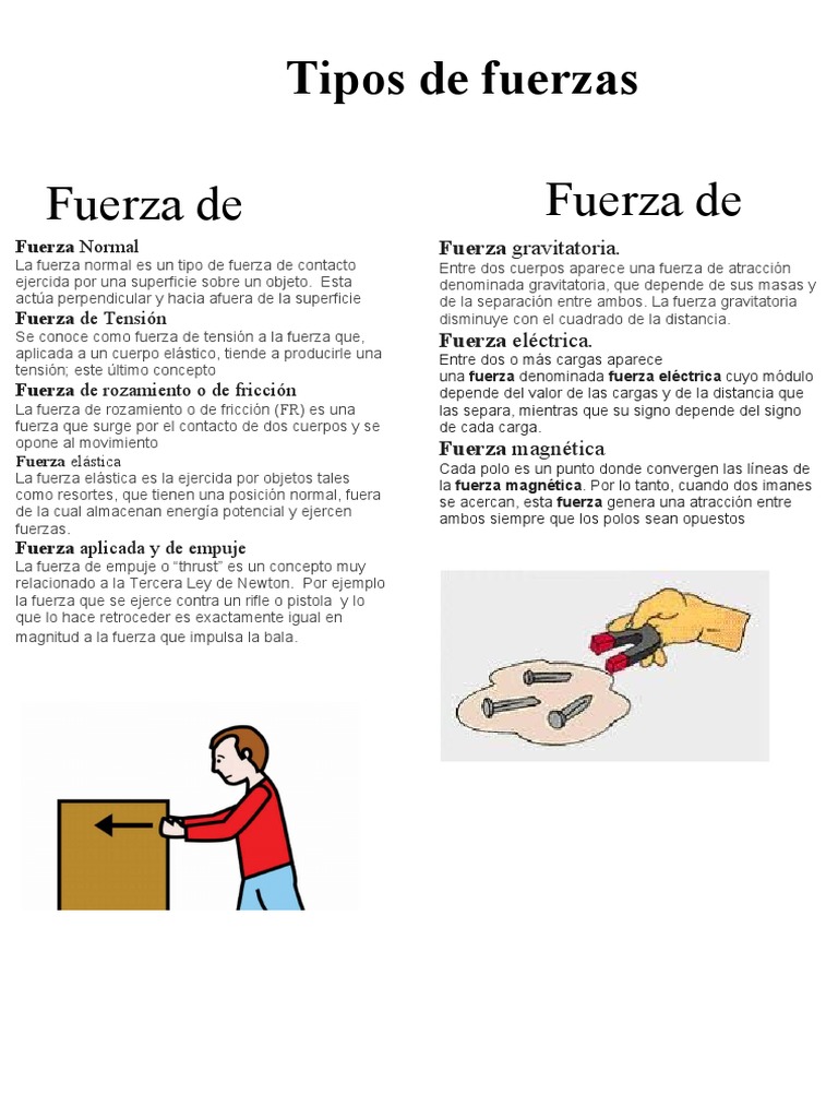 Tipos de Fuerzas | PDF