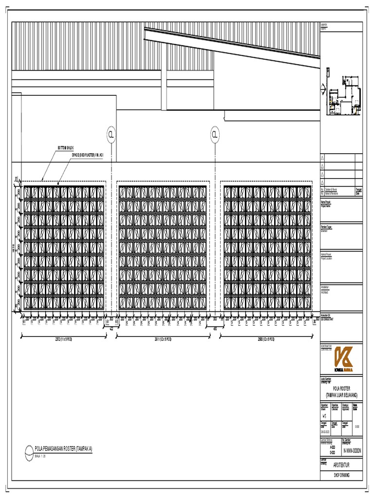 Pola Roster Tampak Belakang-1 | PDF