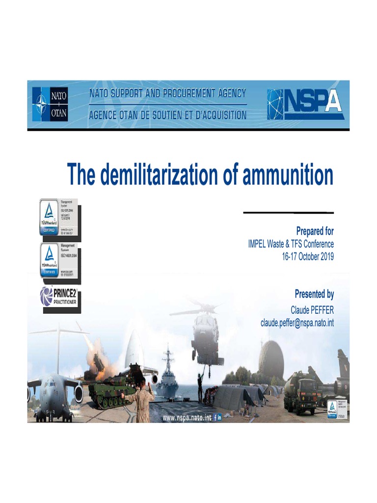 14 The Demilitarization of Ammunition | PDF | Waste | Land Mine