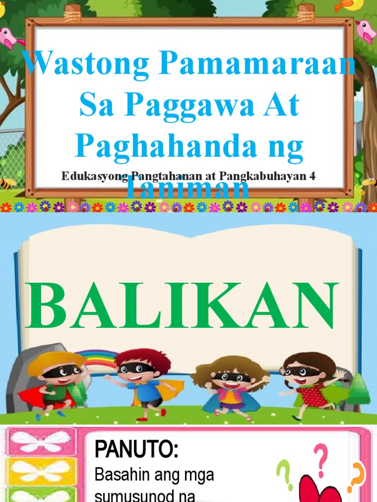 Grade 4 - Agri - Orig - PPT - Wastong Pamamaran NG Paghahanda-Ng ...
