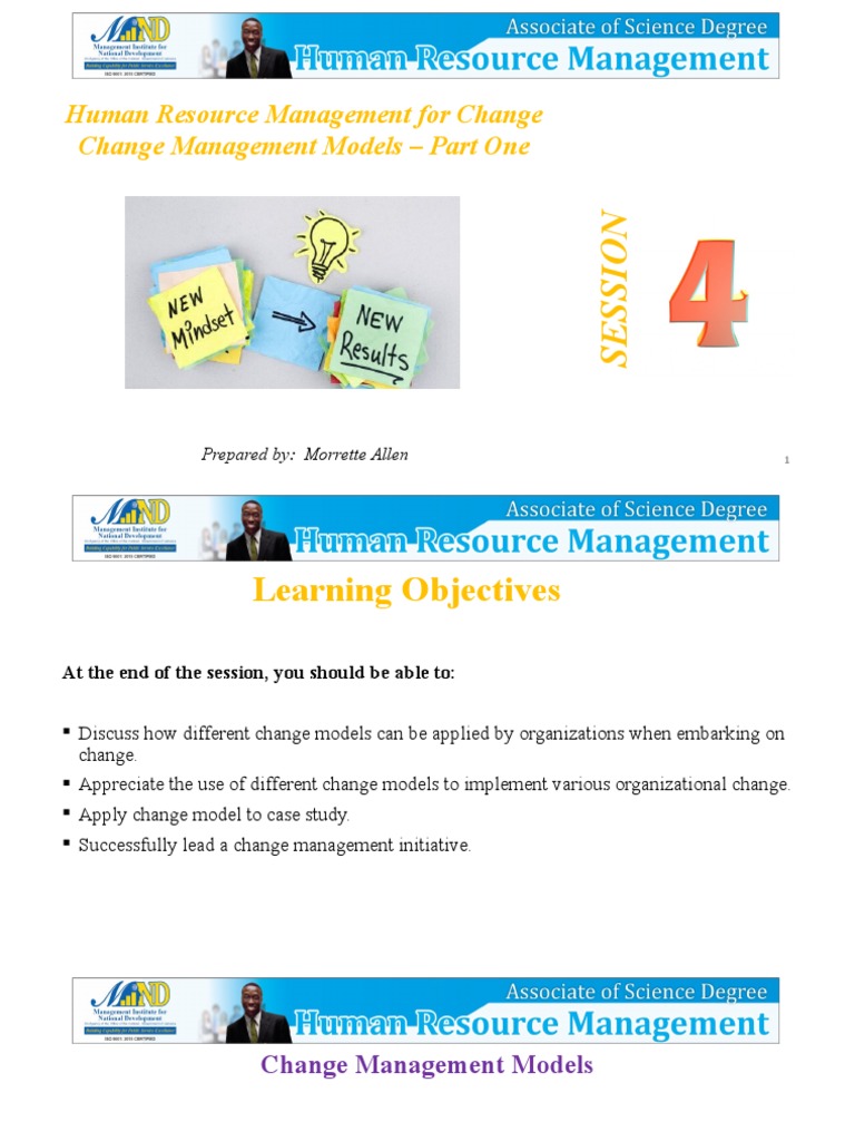 Change Management ModelsTopic 4 | PDF | Change Management | Goal
