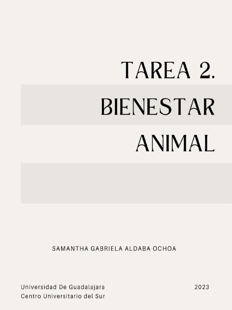 Bienestar Animal | PDF | Aves | Aves de presa