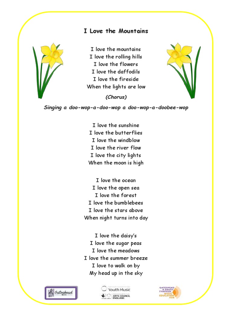 Summer - I Love The Mountains | PDF