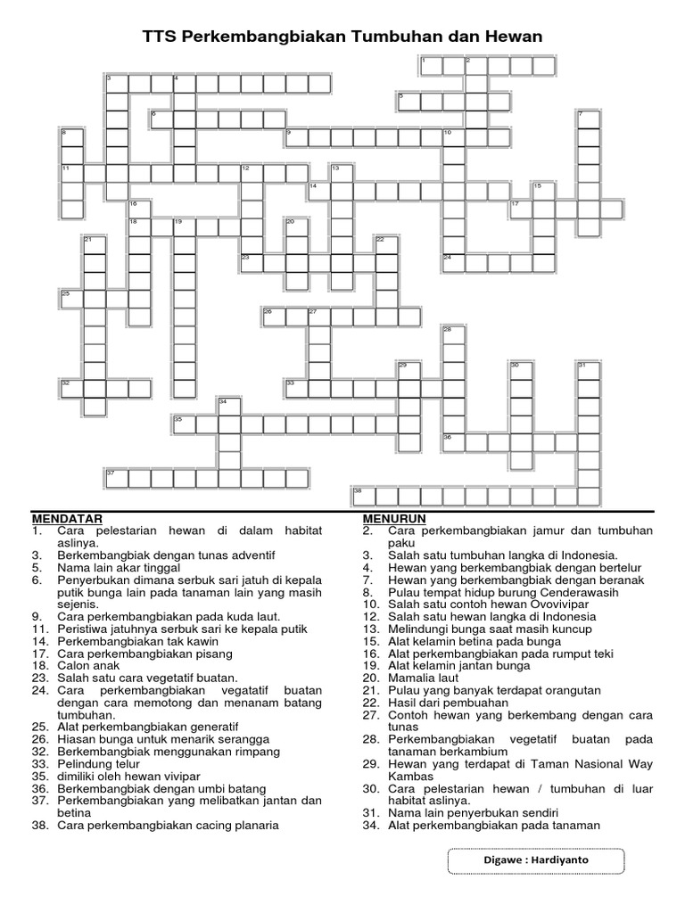 TTS Perkembangbiakan Tumbuhan Dan Hewan | PDF