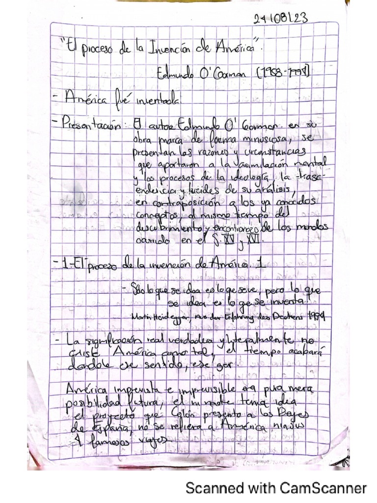 TAREA 1 A Mano Proceso de Invención de América | PDF