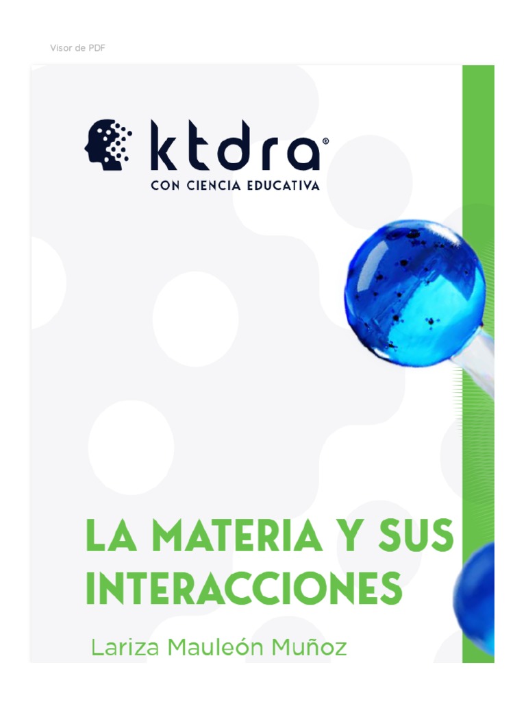 La Materia y Sus Interacciones | PDF