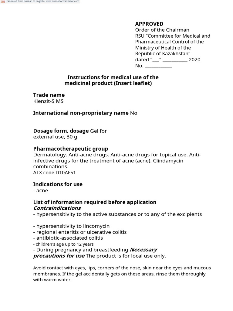 Клензит-С MS.ru.en | PDF | Topical Medication | Pregnancy