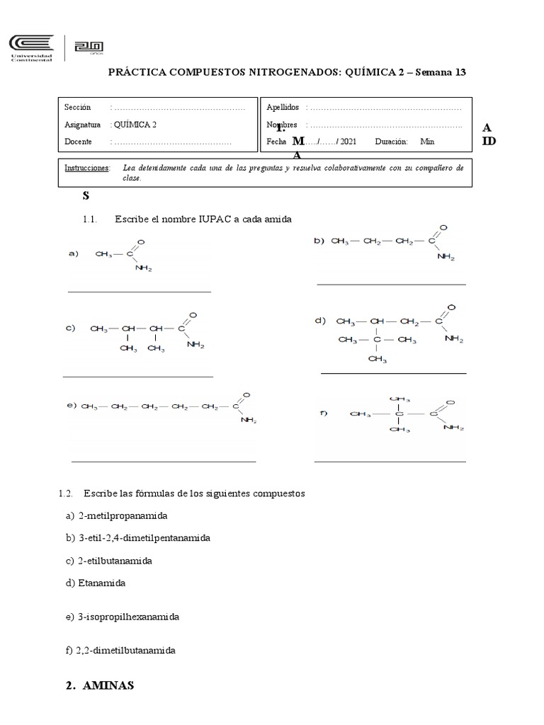 Sem 13 Funciones Org Nitrog.-5 | PDF