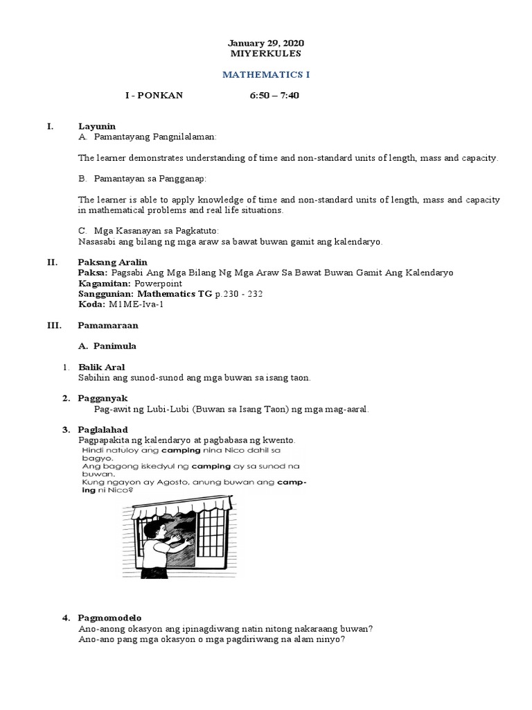 January 29, Paggamit NG Kalendaryo | PDF