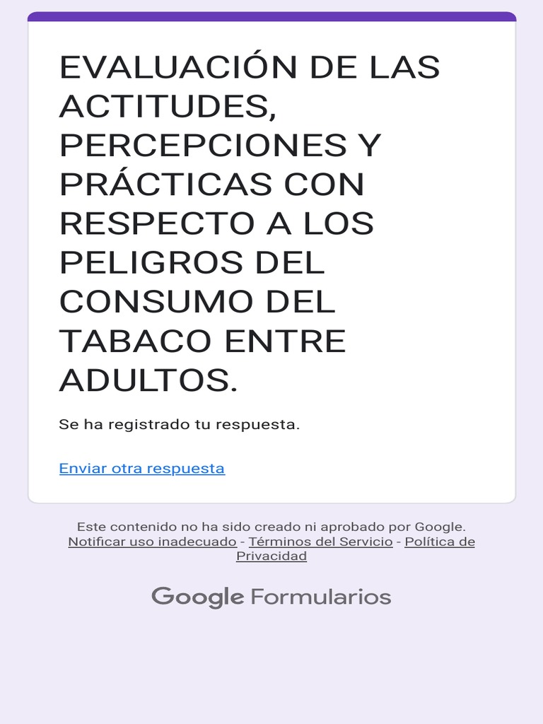 Evaluación de Las Actitudes, Percepciones y Prácticas Con Respecto A ...