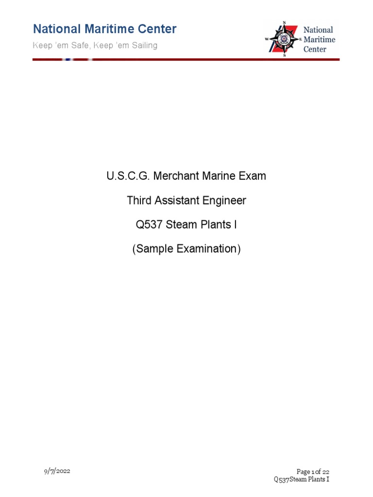 q537 Steam Plants I | PDF