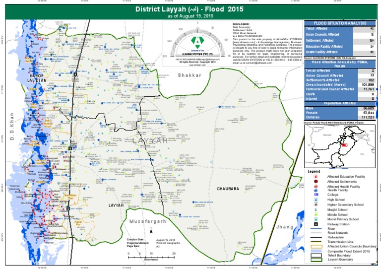 District Layyah Flood Work | PDF | Information Science | Data