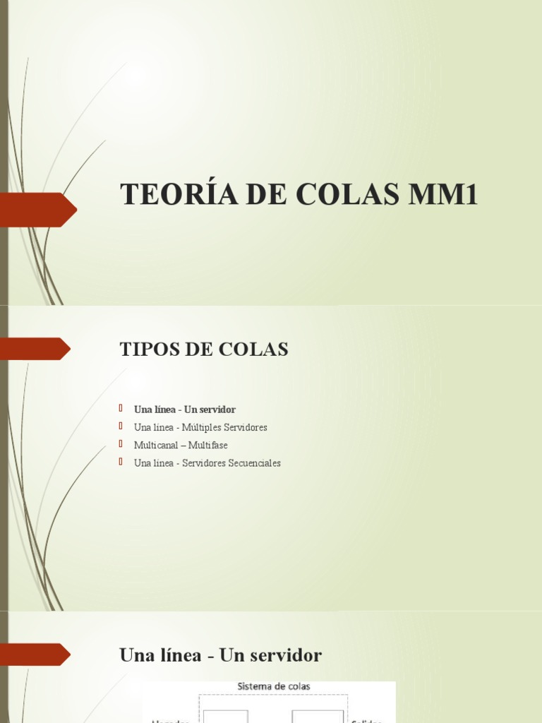 Teoría de Colas MM1: Ejemplos y Cálculos | PDF | Informática