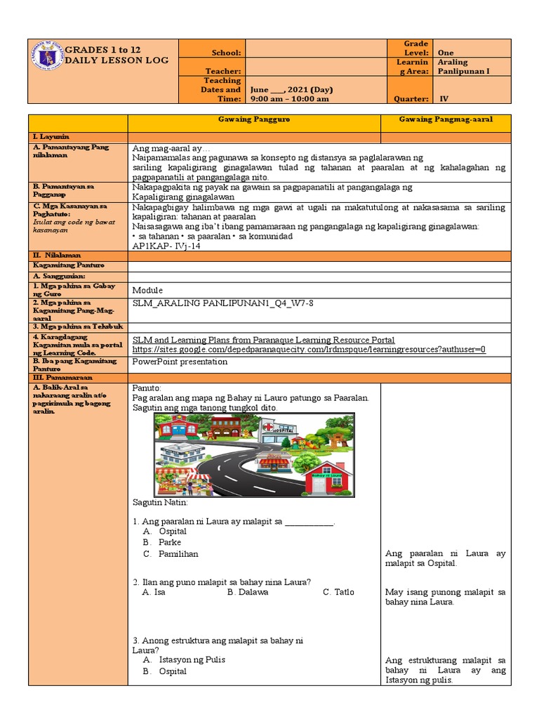 Lesson Plan AP 1 Q4 | PDF