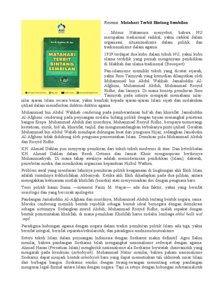 Resensi Matahari Terbit Bintang Sembilan | PDF Resensi Matahari Terbit Bintang Sembilan | PDF