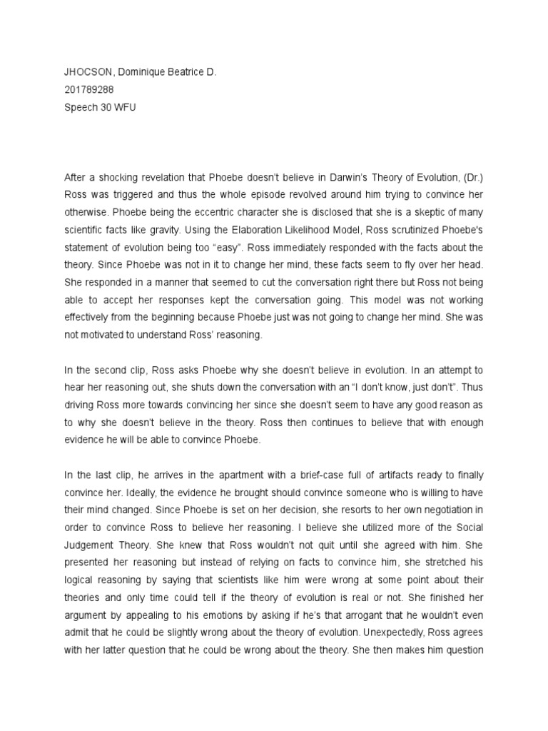 Speech 30 Module 5_Jhocson | PDF | Reason | Evidence