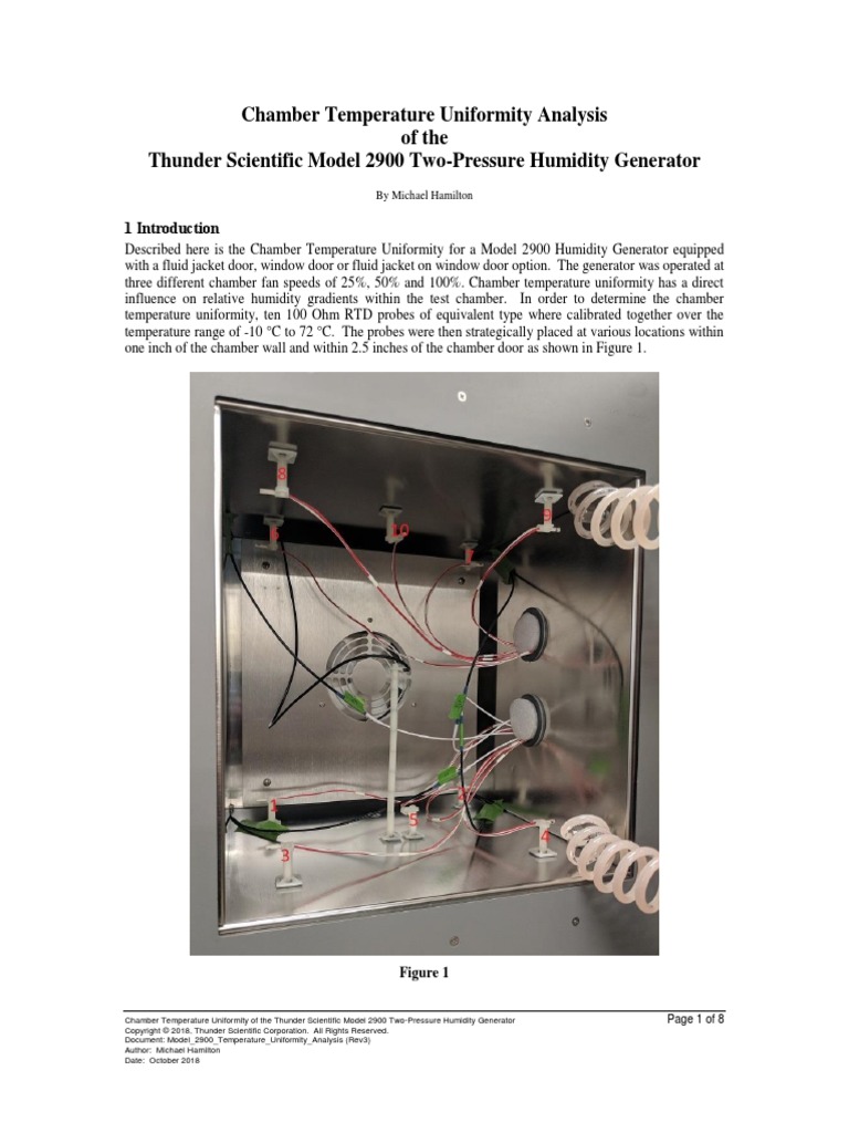 Model 2900 Chamber Temperature Uniformity Analysis Rev 3 Thunder | PDF ...
