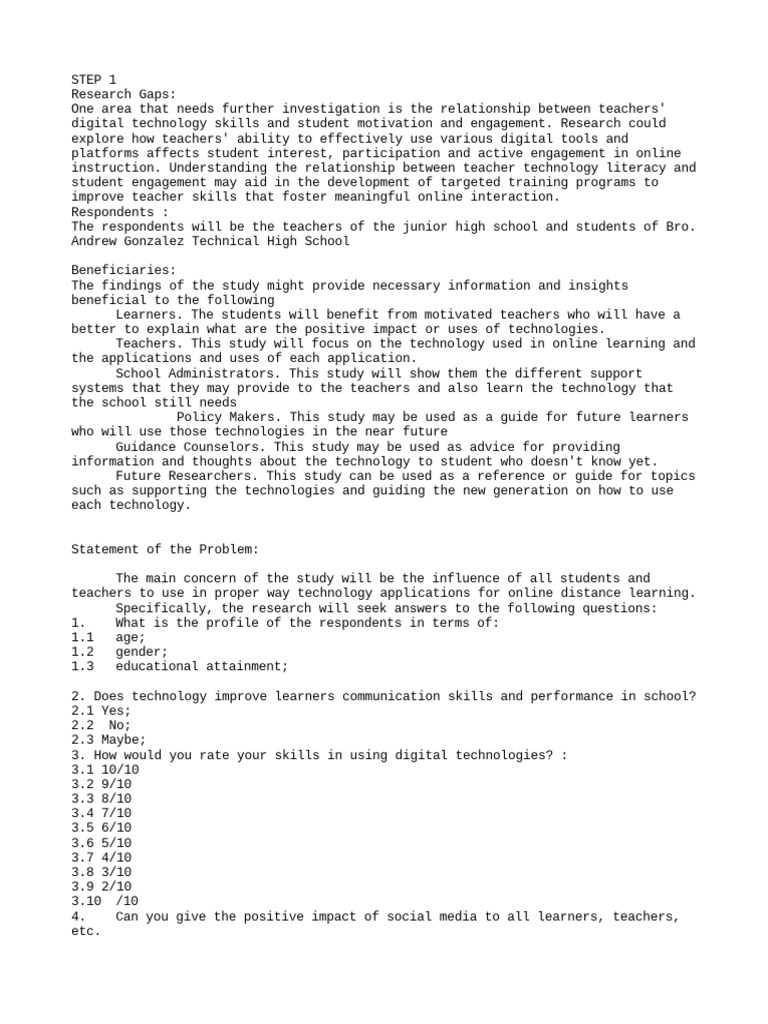 Step 1 | PDF | Learning | Teachers