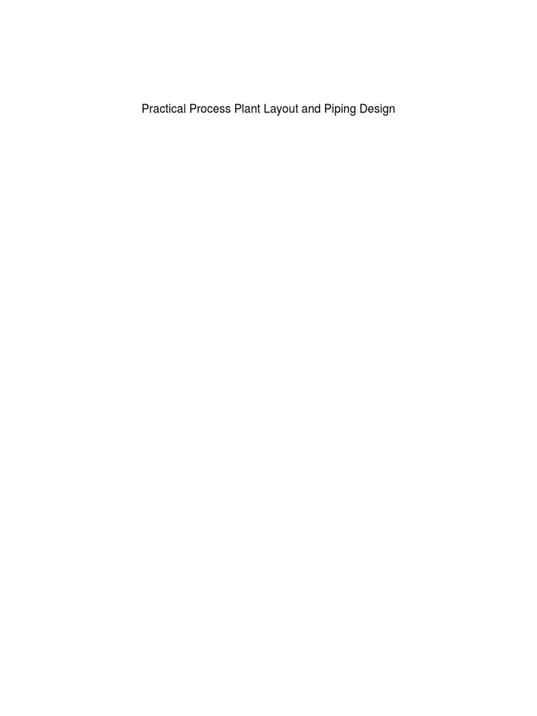PT Process Plant Layout Piping Design IDCbookextract Rev5.1 | PDF ...