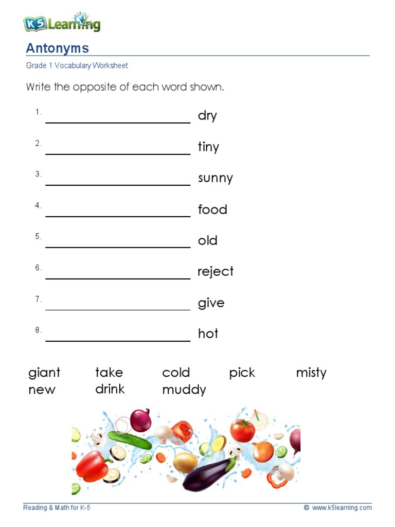 1st-grade-antonyms-1 | PDF