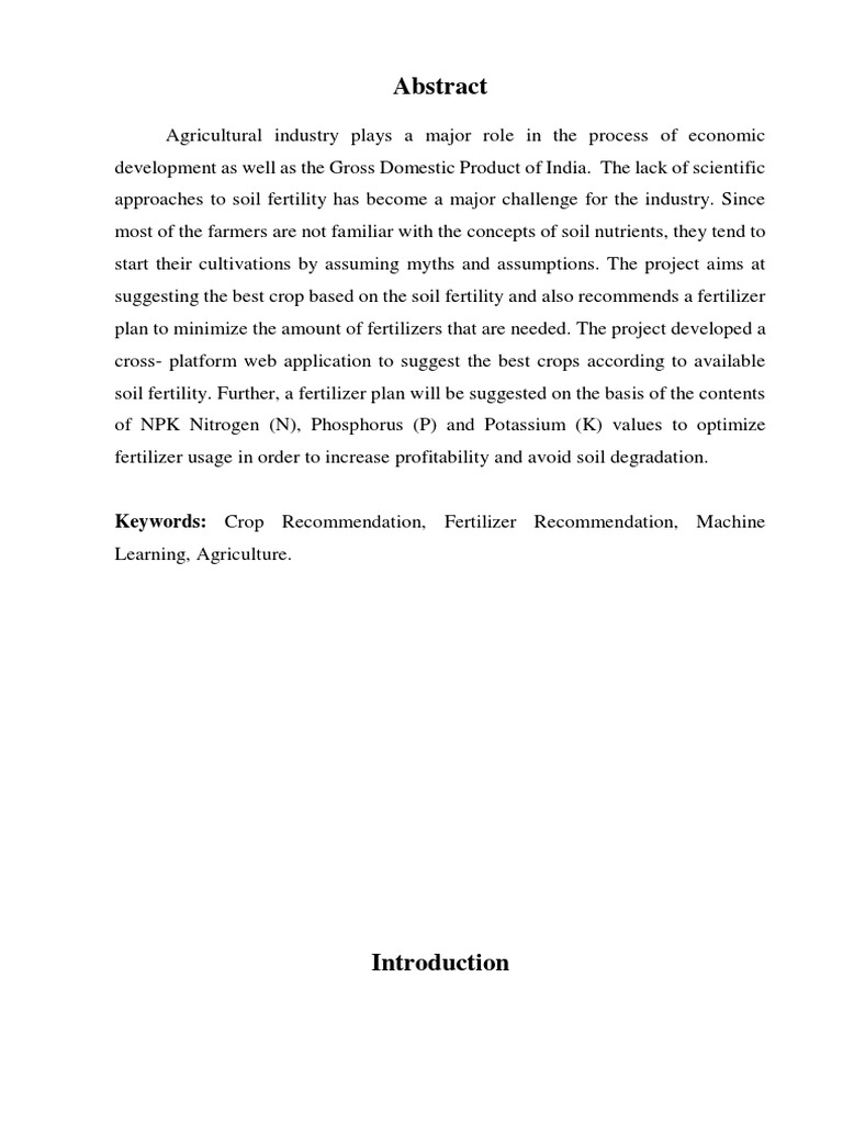 Research Paper | PDF | Agriculture | Fertilizer