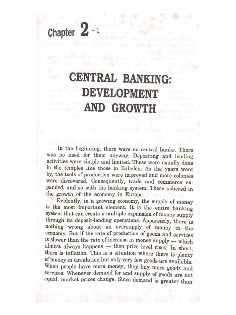 Development of Central Banks | PDF