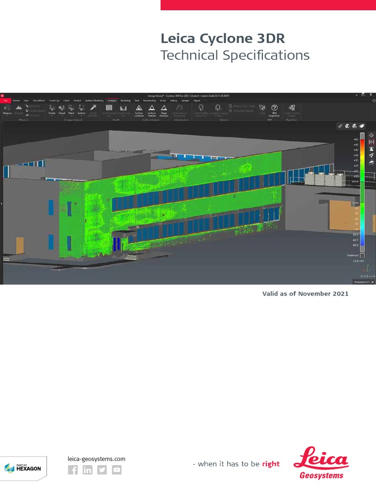 Leica Cyclone 3DR Specs for Experts | PDF | Computing