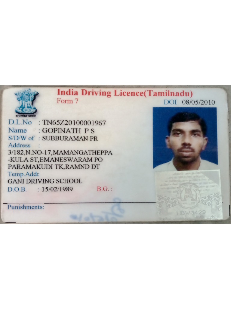 Driving Licence | PDF