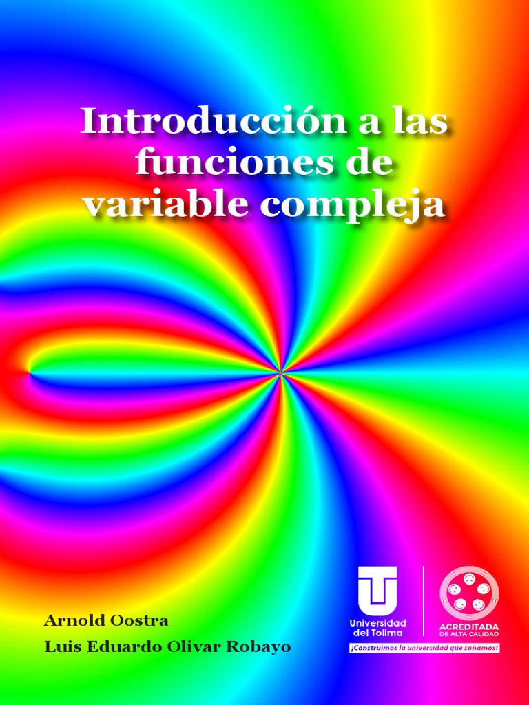 Libro Introduccion A Las Funciones de Variable Compleja | PDF | Número complejo | Conceptos ...