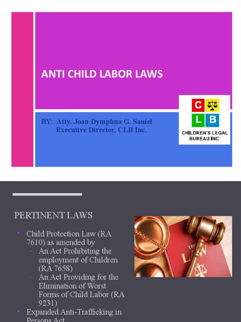 Overview of Anti-Child Labor Laws | PDF | Child Labour | Justice