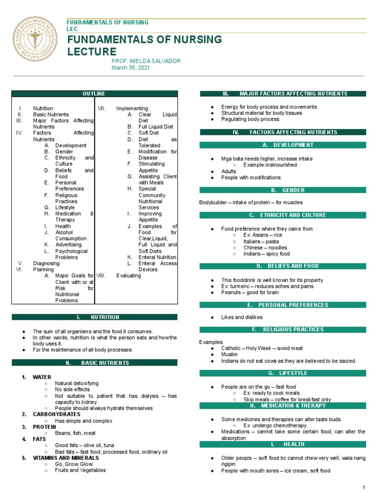 Fundamentals of Nursing RLE Finals | PDF | Urinary Incontinence | Osmosis
