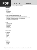 Upper Intermediate End of Course Answer Key | PDF