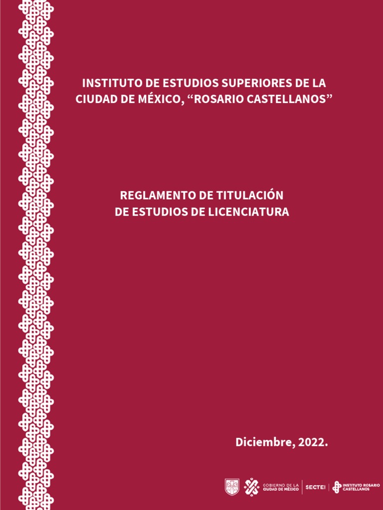 Reglamento Titulacion Actualizado | PDF | Plan de estudios | Evaluación
