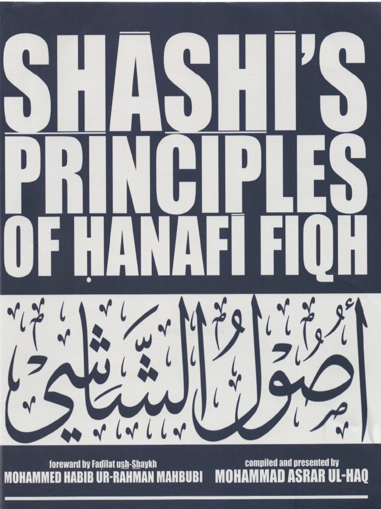 Shashi's Principles of Hanafi Fiqh | PDF