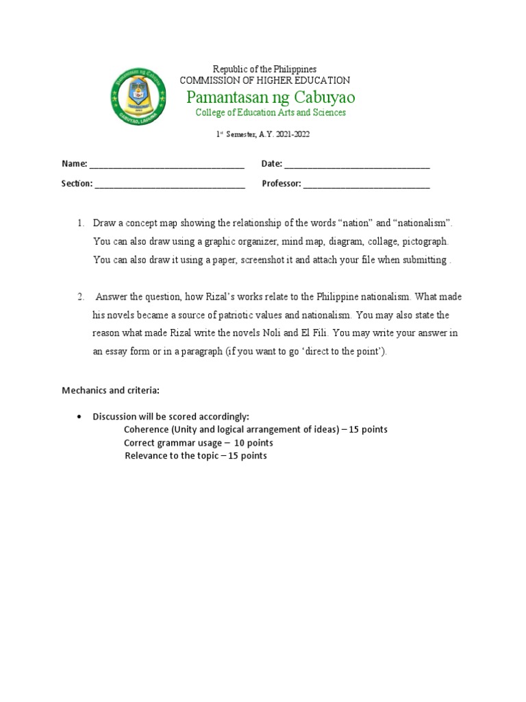 Activity 2 Rizal | PDF