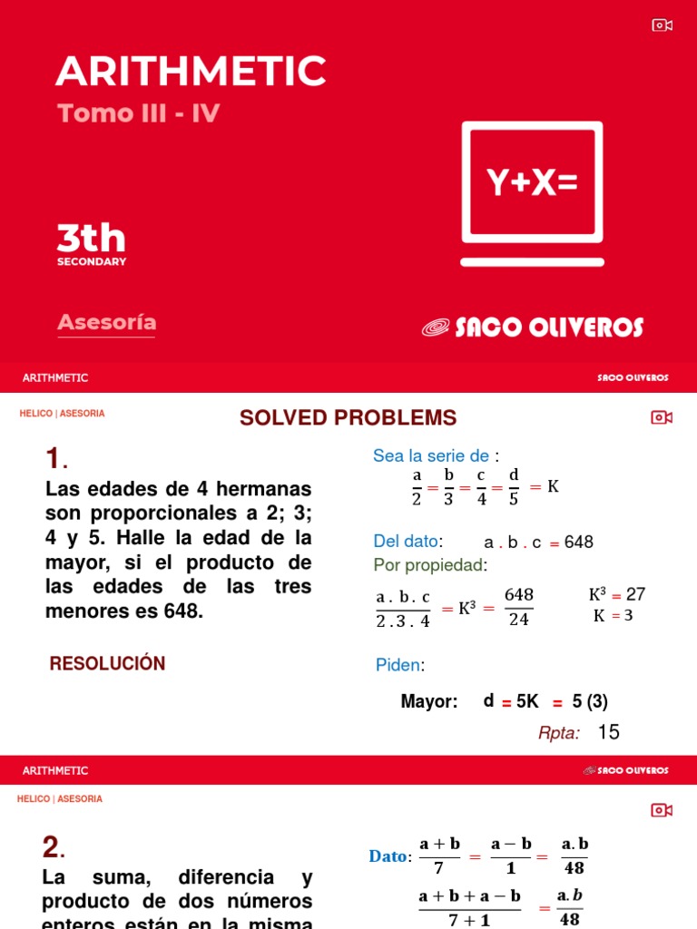 Tomoiv Arit 3ero Retro | PDF | Cantidades fisicas | Cantidad