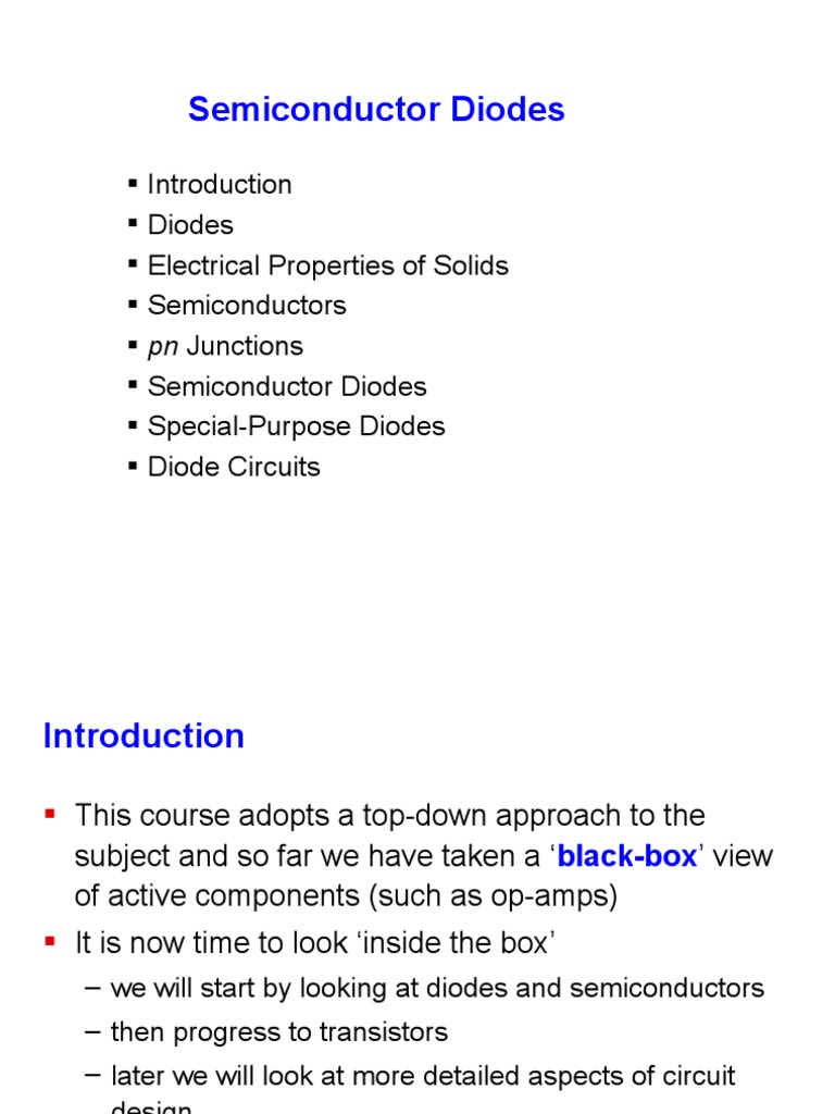Diode Theory 1 | PDF | P–N Junction | Semiconductors