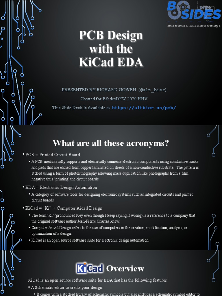 PCB Design With KiCad | PDF | Printed Circuit Board | Computing