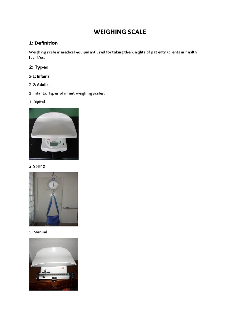 Operating Instruction_Weighing Scale | PDF