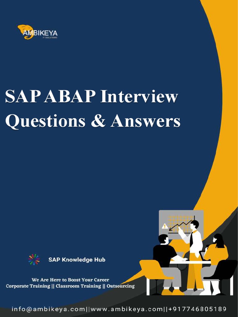 Sap Abap Interviews Question and Answer | PDF | Databases | Electronic ...