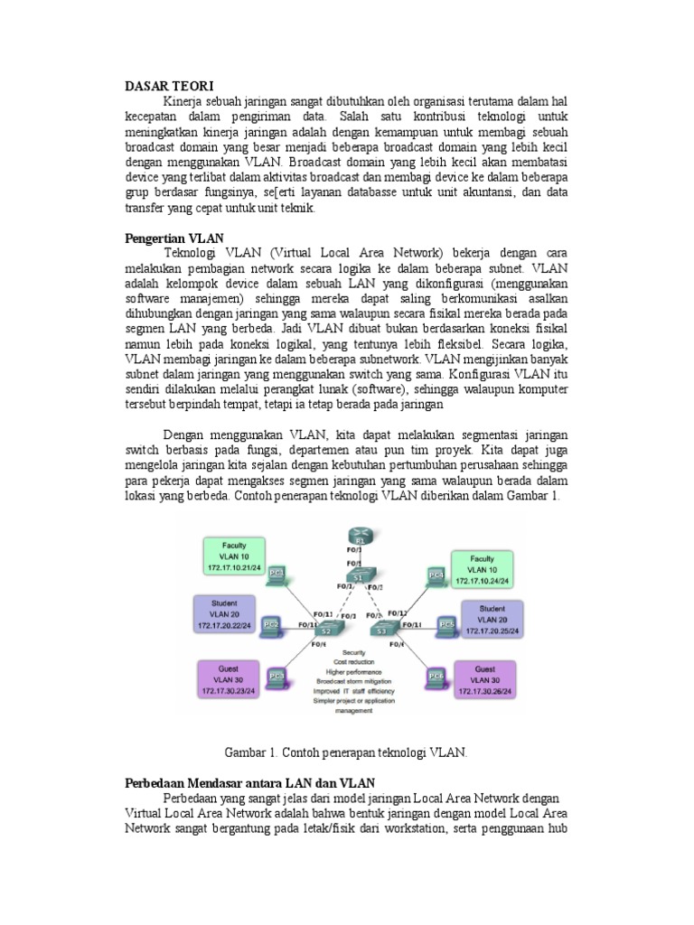 Dasar Teori VLAN | PDF