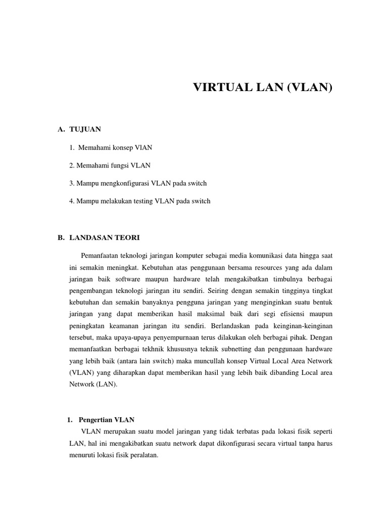 VLAN | PDF