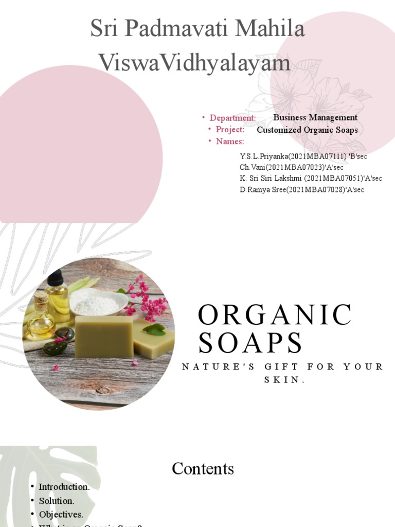 Organic Soap Project | PDF | Soap