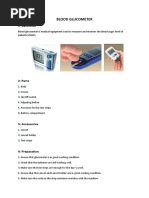 Glucometer competency | PDF