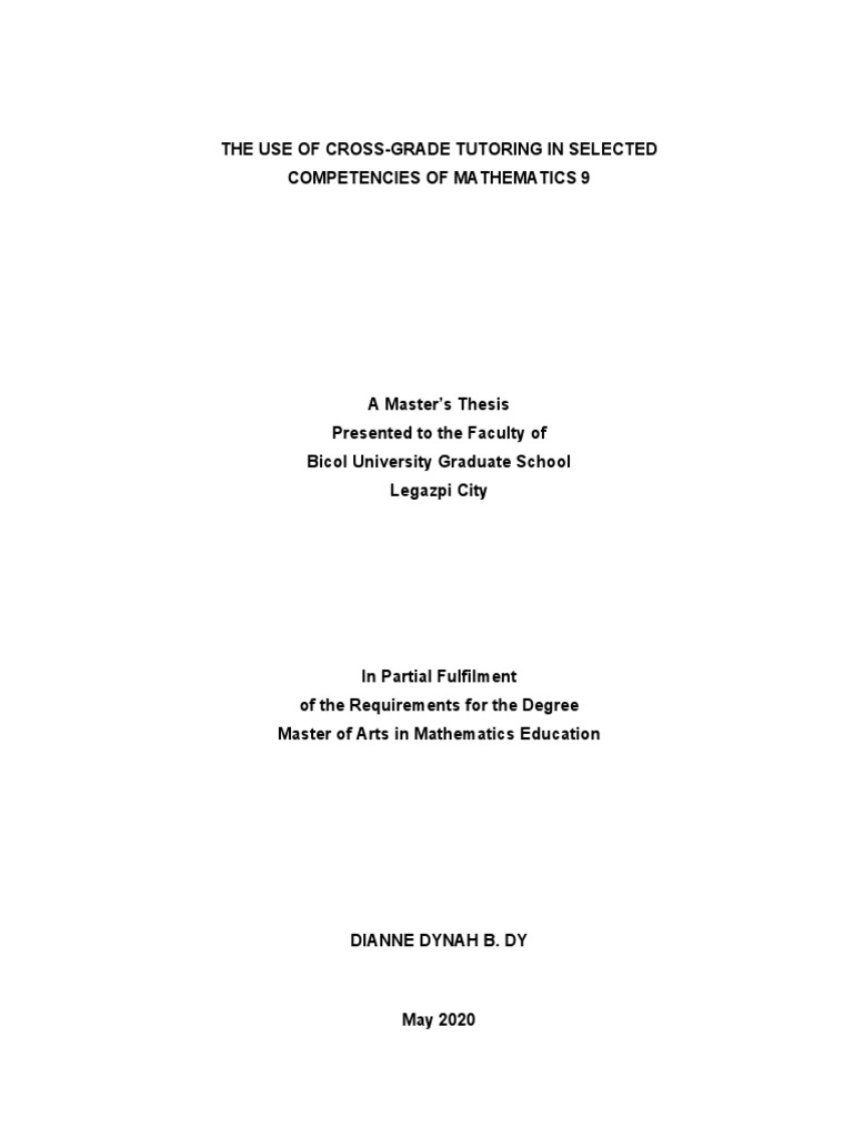 1 Introductory Parts - Edited | PDF | Thesis | Methodology