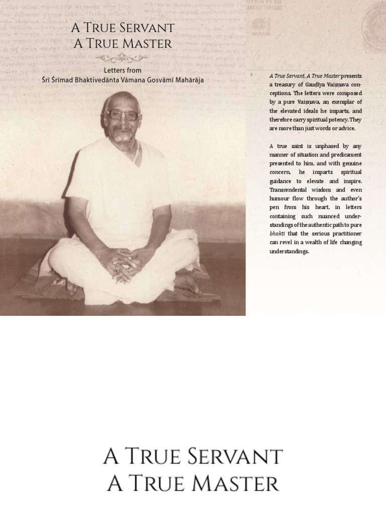 True-Servant-True Master | PDF | Vaishnavism | Guru