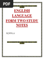 English Language Notes | PDF
